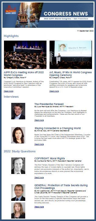 World Congress with 2’000 experts - AIPPI - AIPPI