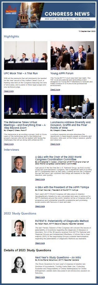 World Congress with 2’000 experts - AIPPI - AIPPI