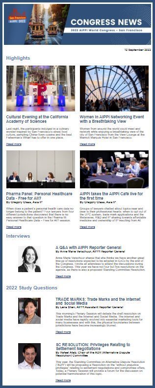 World Congress with 2’000 experts - AIPPI - AIPPI