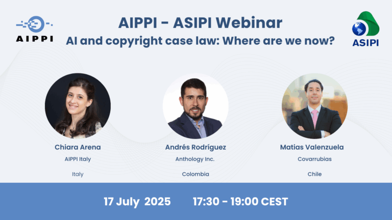 AIPPI-ASIPI Webinar - AI and copyright case law - AIPPI
